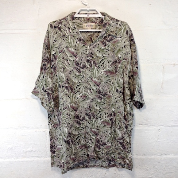 campia moda | Shirts | Campia Moda Floral Print Aloha Shirt Large ...